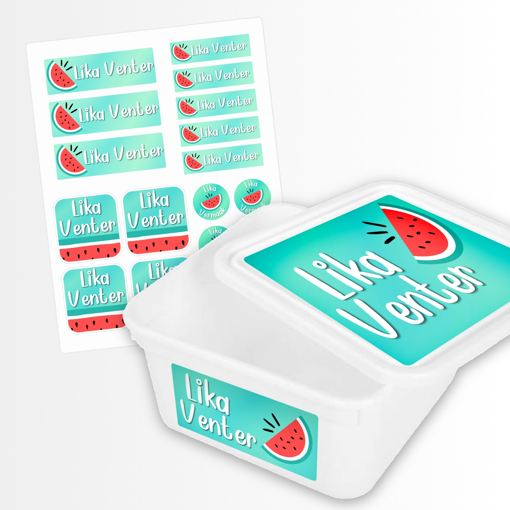 GIRLS LABEL SET + TUB | Label Mom